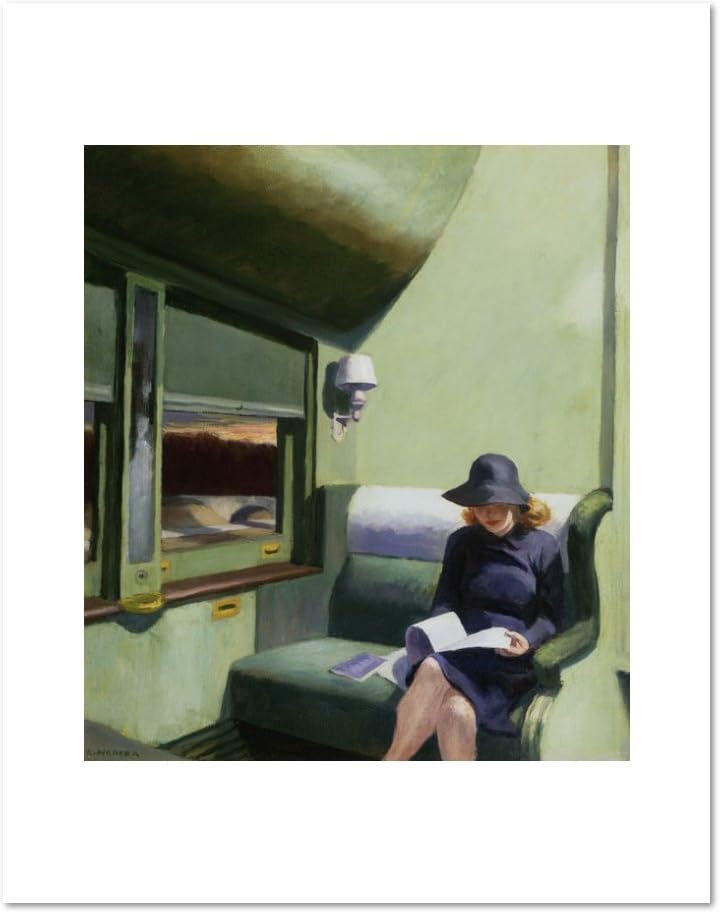 Amazon.com: 1000Museums Compartment C, Car 293 by Edward Hopper. Art ...