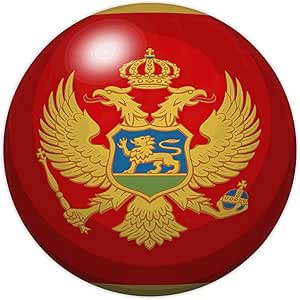 Amazon.com: Round Label Stickers 3 Inch Montenegro Sticker The Flag of ...