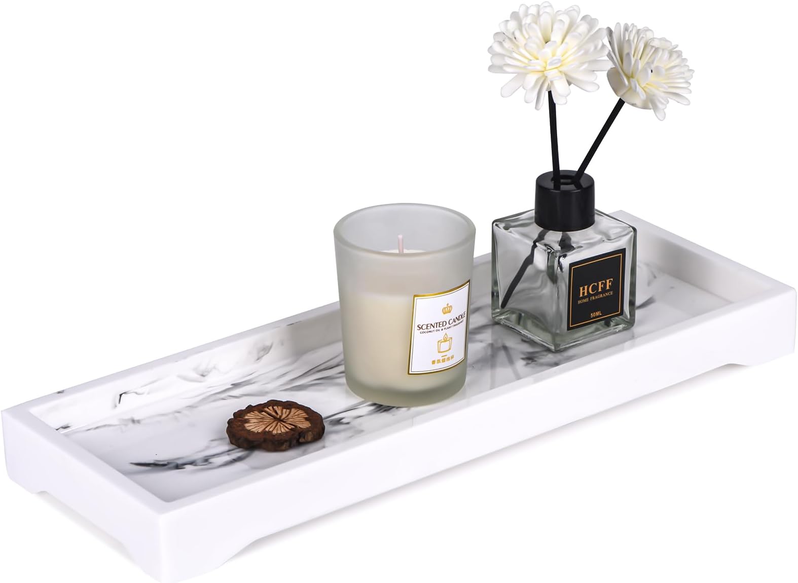 Amazon.com: Bathroom Vanity Tray, 7.8'' Rectangular Vanity Trays for ...