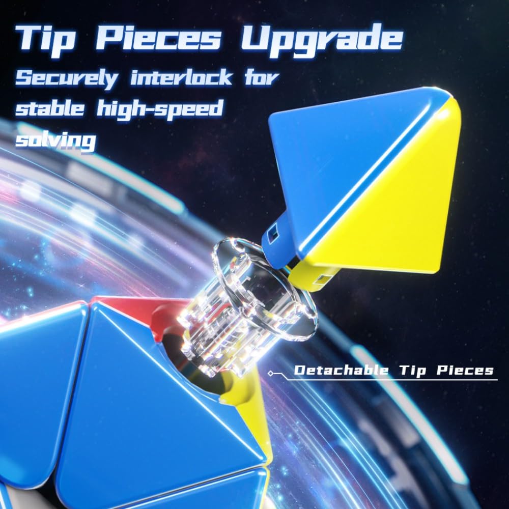 Snapklik.com : Magnetic Pyraminx Speed Cube 3x3 Stickerless ...