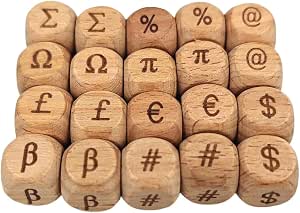 Amazon.com: ARAKIERST 30pcs Mix Wooden Special Character Symbols Greek ...