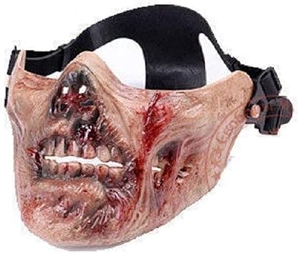 Amazon.com : DAGIJIRD Army Half-face Corpse Walking Dead Zombie Skull ...