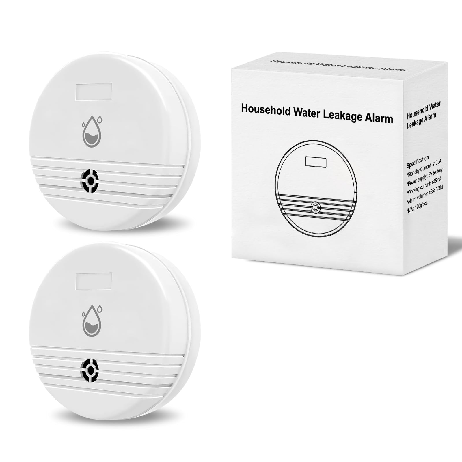 Alarm For Basement Flooding HEIMAN WiFi Water Leak Detector, Smart