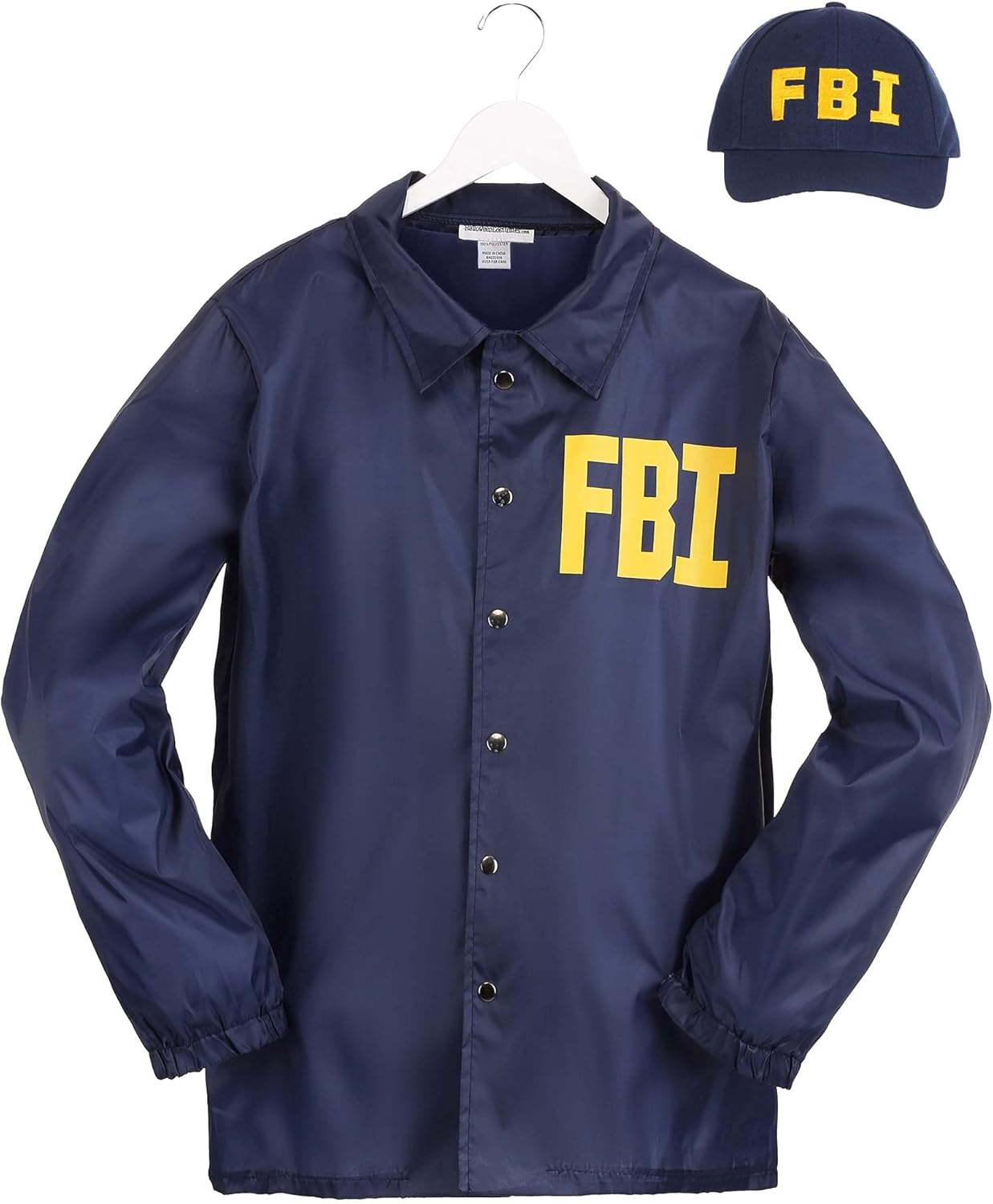 Amazon.com: Mens Plus Size FBI Costume Set Adult FBI Agent Costume for ...