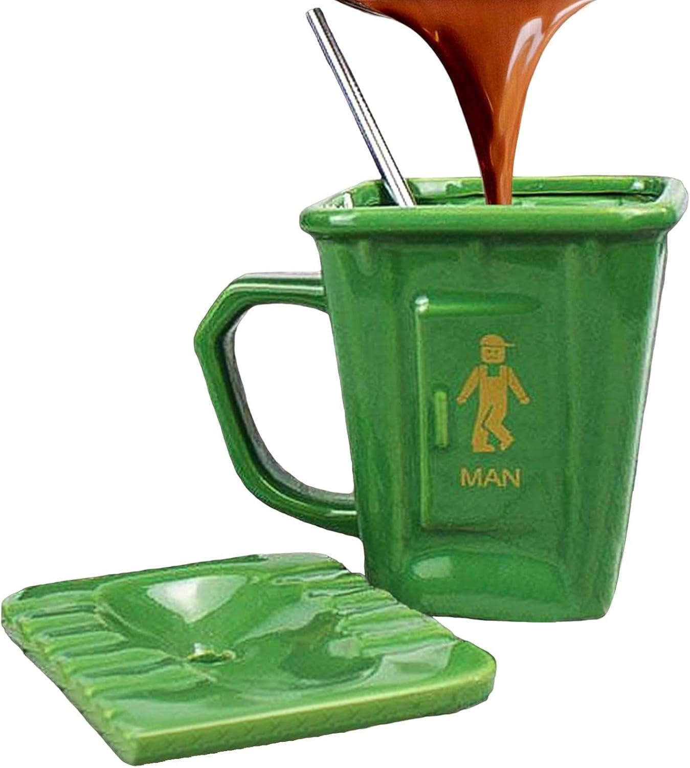 Toilet Mug Coffee Cup,Toilet Coffee Cup | 450ML Funny Trash Can Mug ...