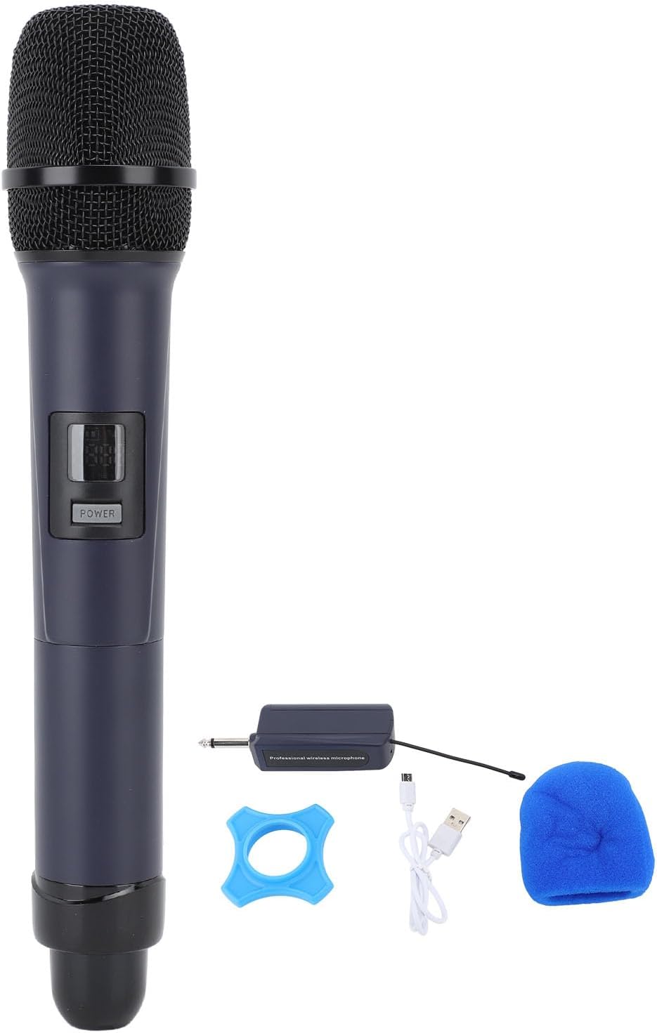 Wireless Microphone, Dual Handheld Dynamic Microphone System UHF with ...