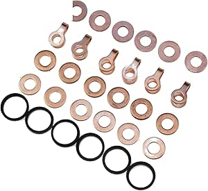 Amazon.com: SDRMTZA car Part Injector Install Set Kit Seal Copper Ring ...