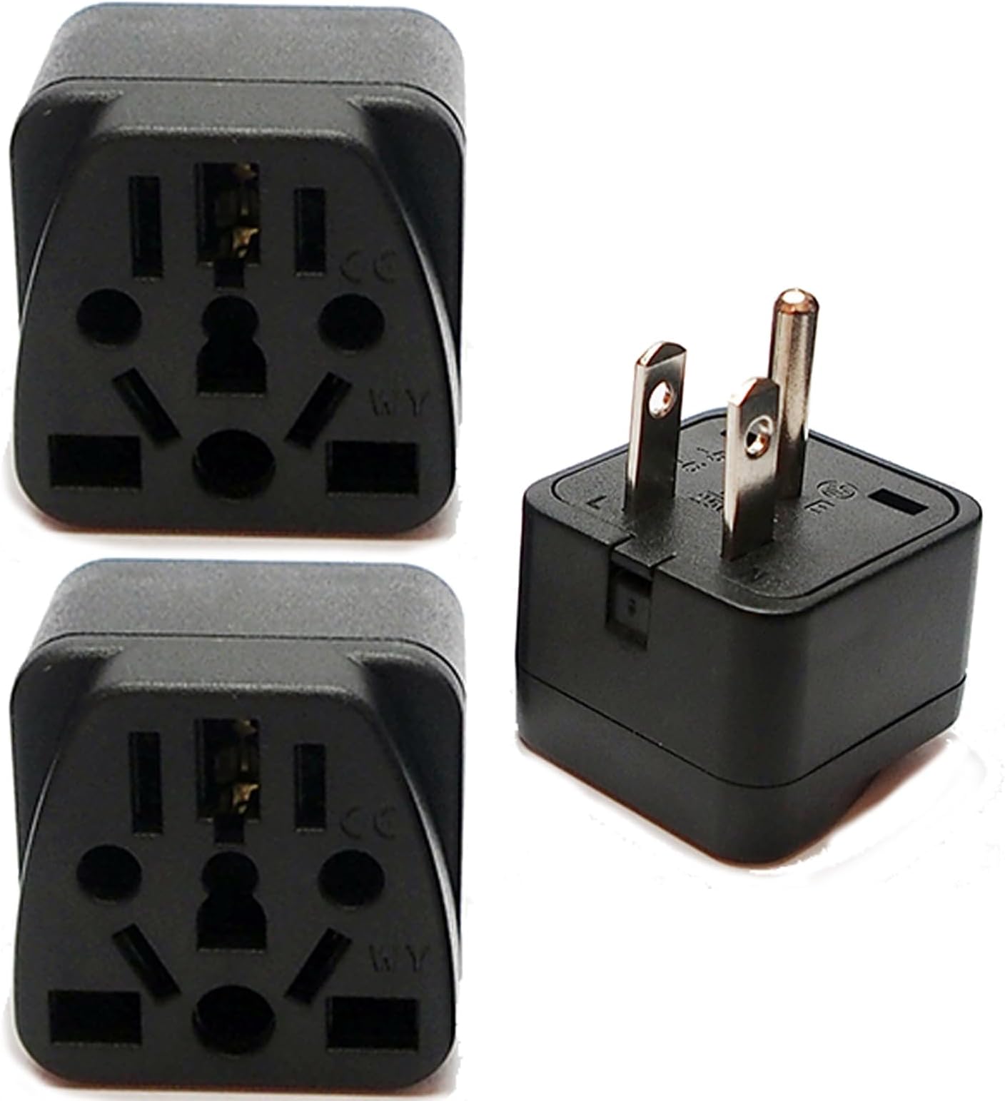 Amazon.com: 3 Pack US Travel Plug Adapter, EU/UK/AU/in/CN/JP/Asia/Italy ...