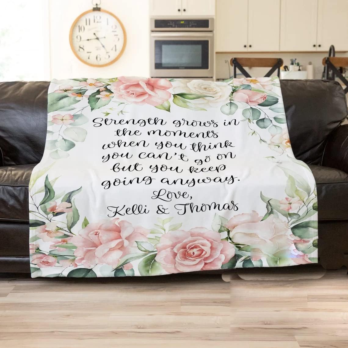 Amazon.com: Strength Grows in The Moment, Personalized Blanket for ...