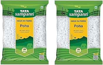 Tata Sampann Thick Poha | Flattened Rice | Thick Poha | 1kg | White ...