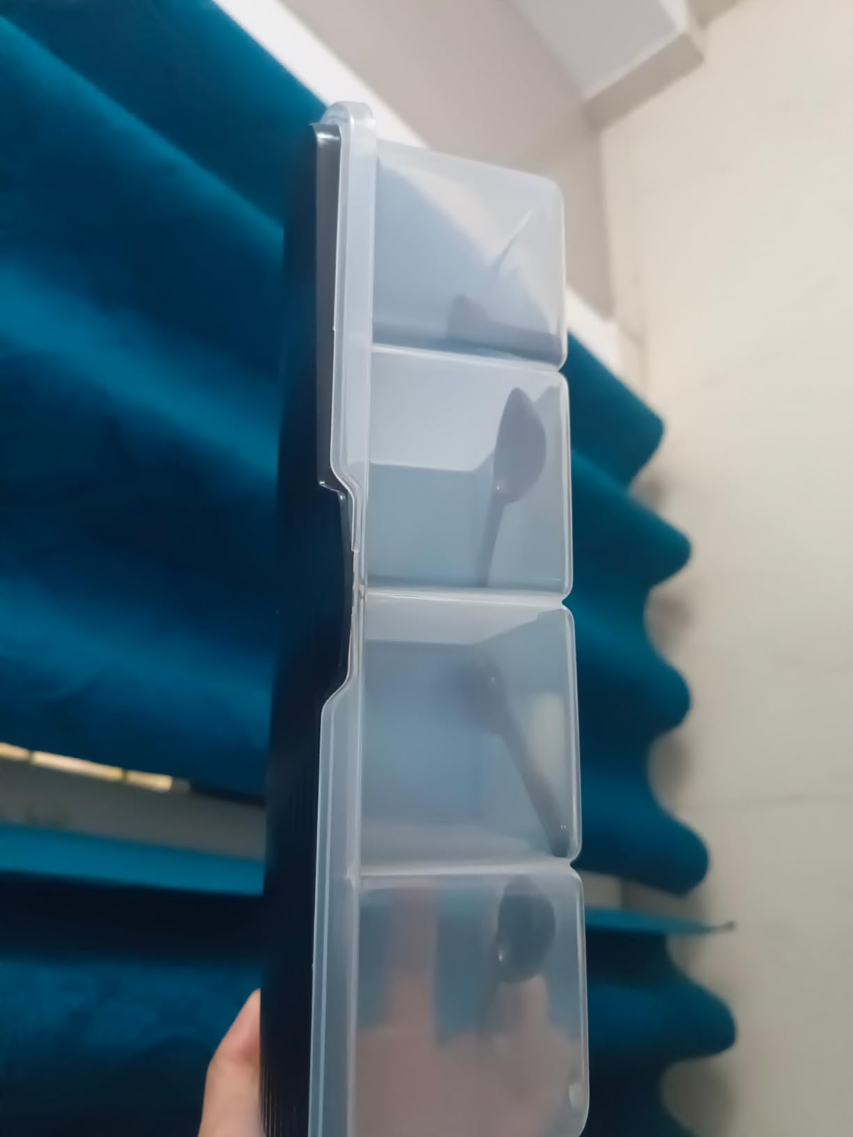 Buy Bimex Multipurpose Plastic 4 In 1 Masala Box for Kitchen,Pickel Box ...