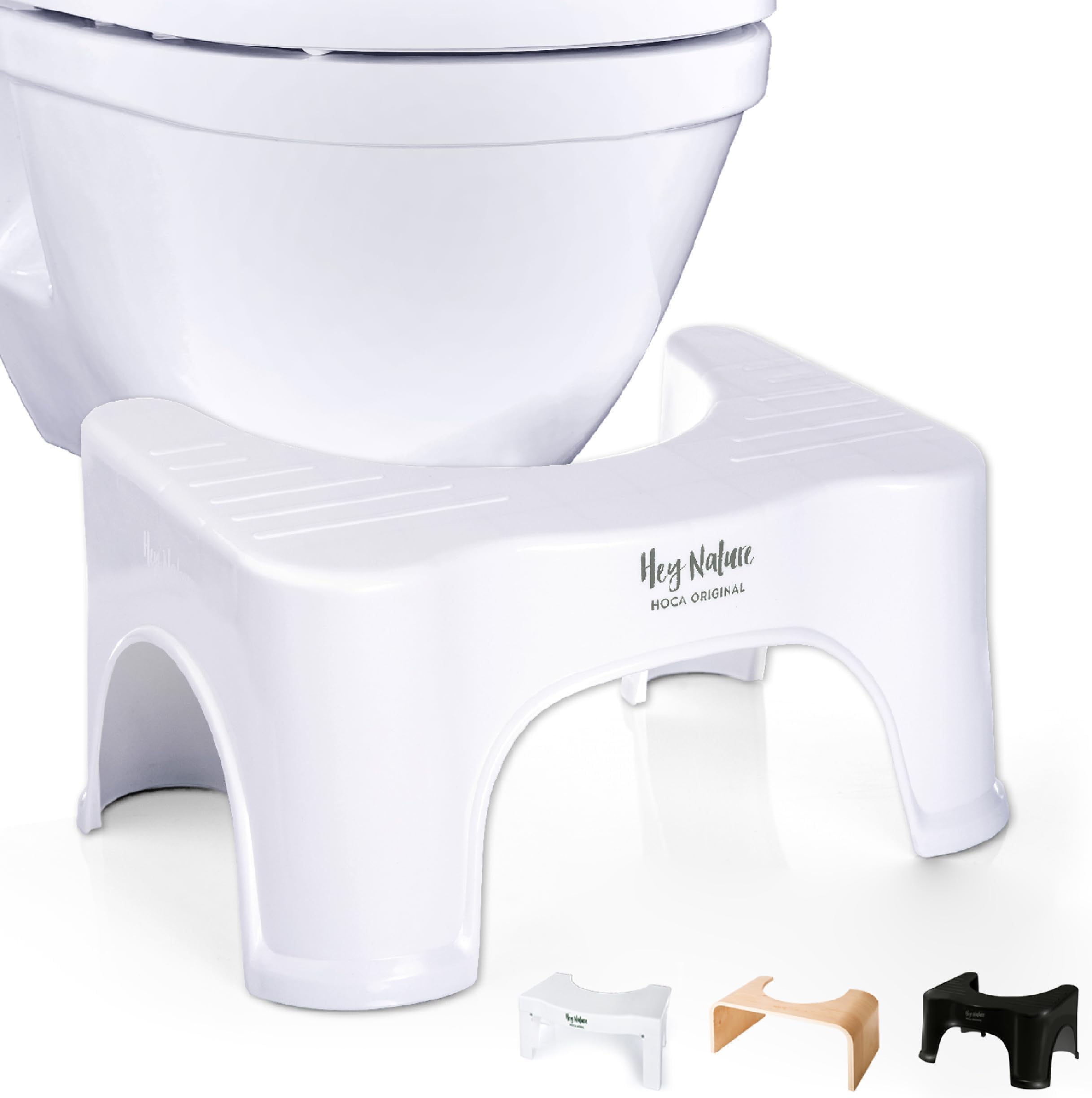 Squatty Potty The Original Toilet Stool - Bamboo Flip, 7" & 9" Height ...