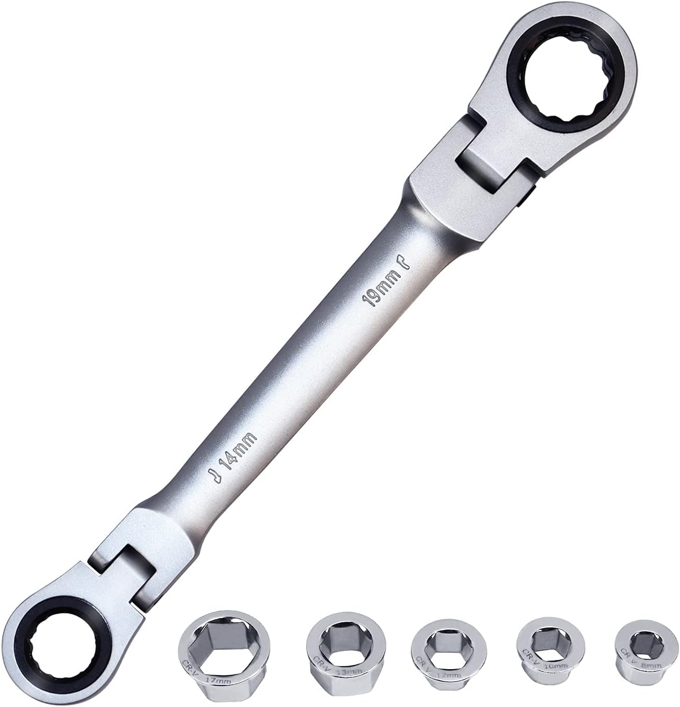 DURATECH Flex-Head Double Box End Ratcheting Wrench Set 36PCS Flex-Head ...