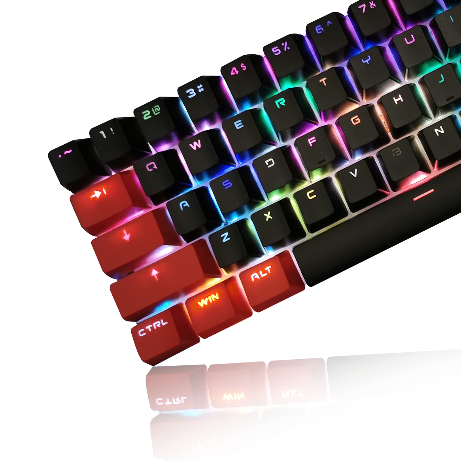 Buy XVX Keycaps 60 Percent,red Keycaps Set Color Double Backlit OEM ...