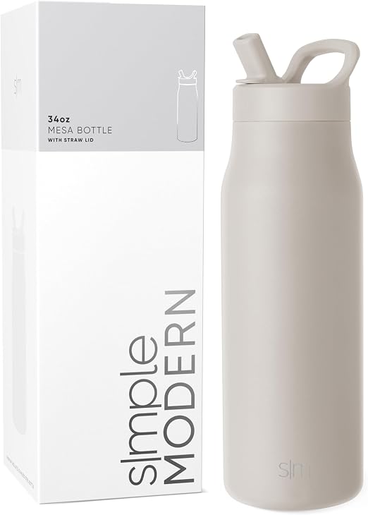 Amazon.com: Simple Modern Water Bottle with Straw lid | Insulated ...