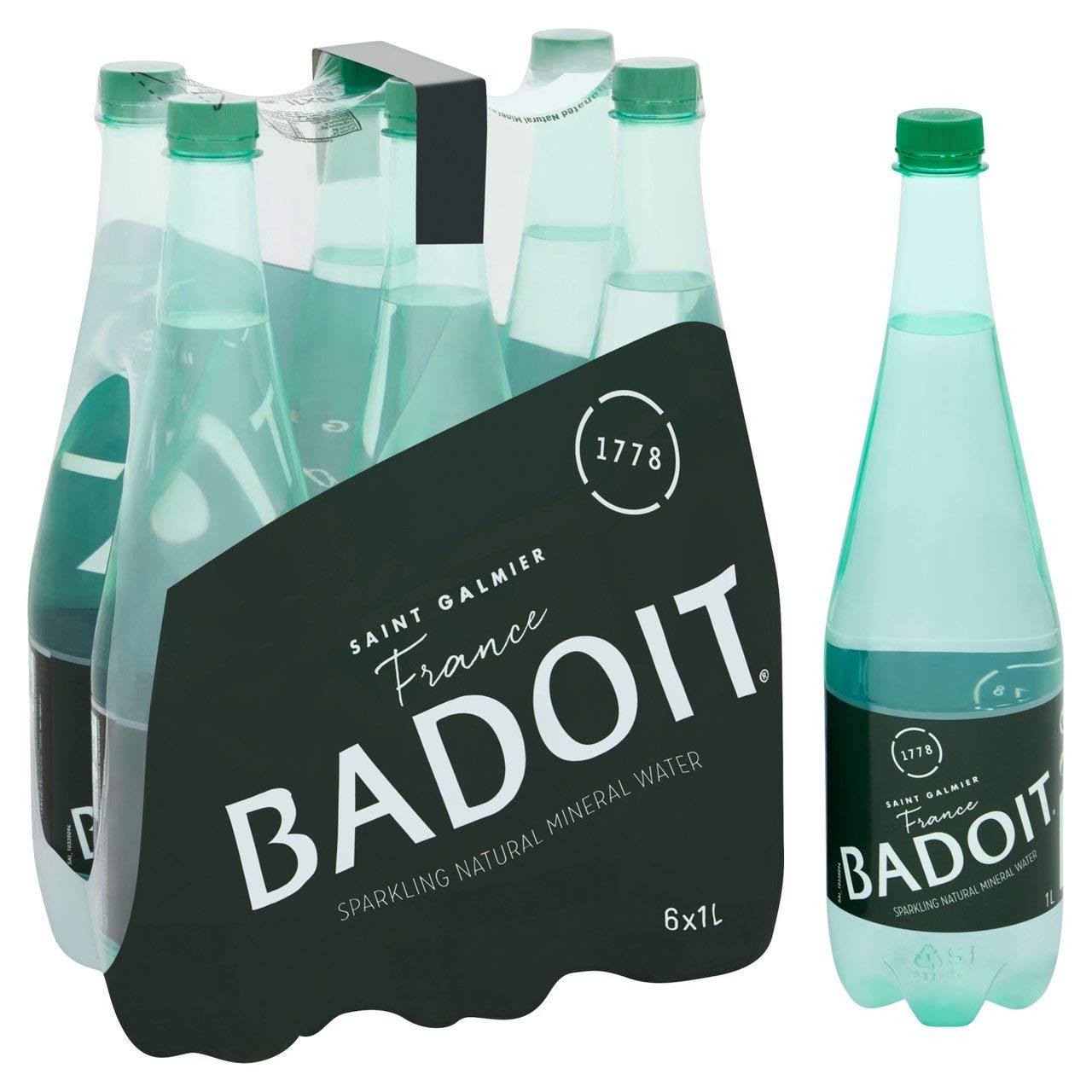 Amazon.com: From France Badoit Naturally Sparkling Mineral Water 1 Litr ...