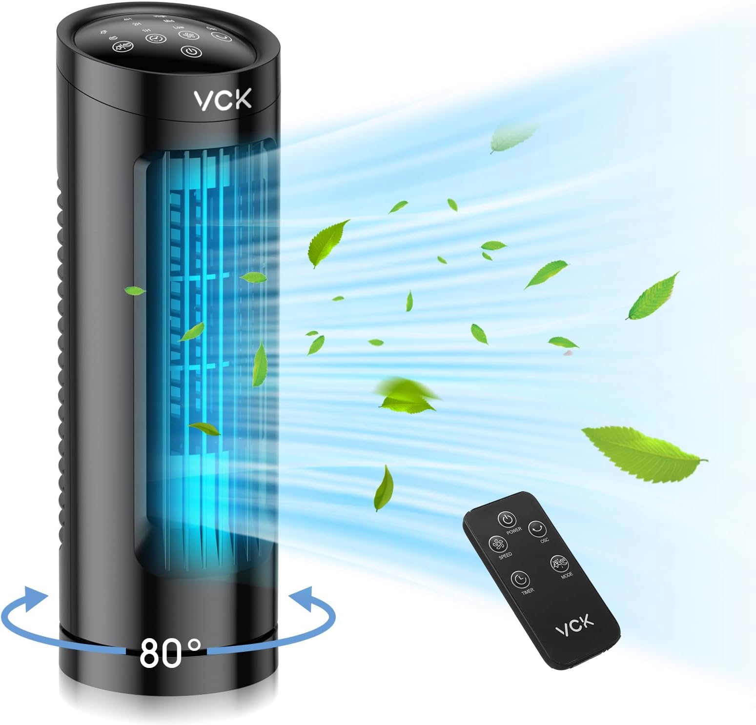 Amazon.com: let'me Desk Tower Fan with Timer and 3 Speeds, 13 ...