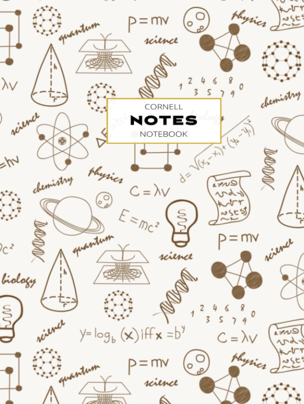 Cornell Notes Notebook: Note Taking with Graph Paper Quad Grid, Index ...