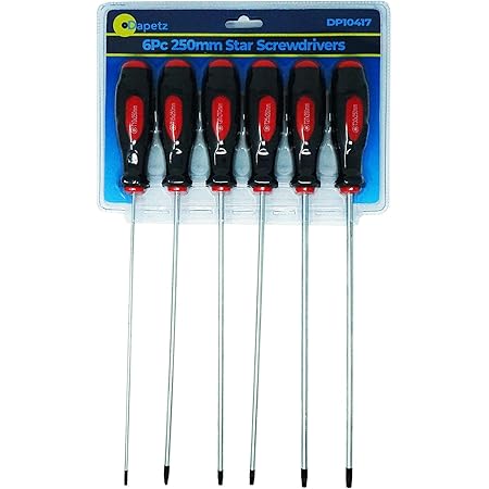 Extra Long Torx Star Screwdriver Set T10 – T30 Screwdrivers Length ...