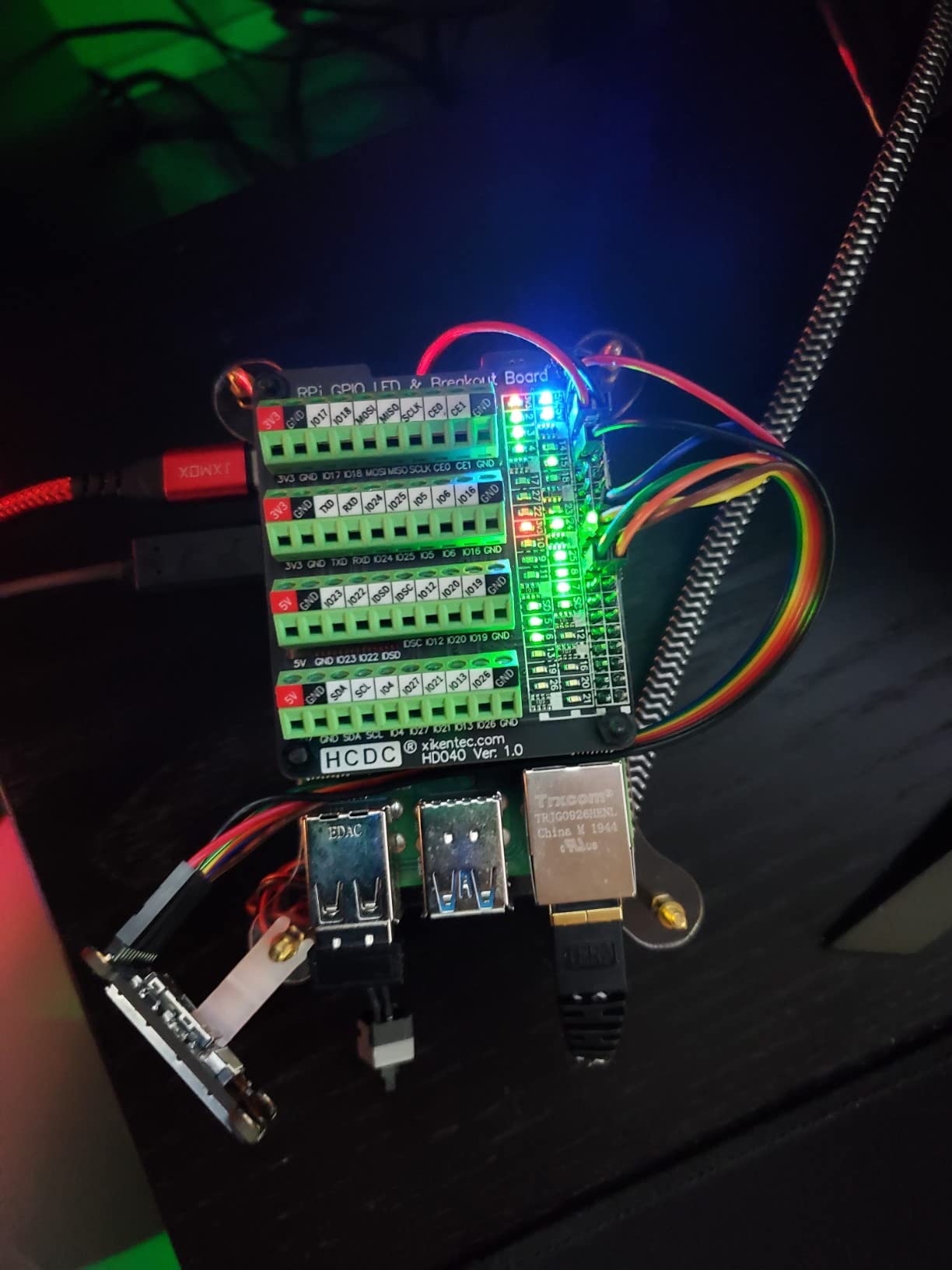 $4/mo - Finance HCDC RPi GPIO Status LED & Terminal Block Breakout ...