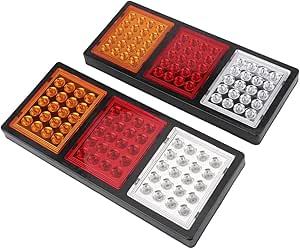 Trailer Tail Light, Turn Signal Lights Pair 60LED Light Source for Most ...