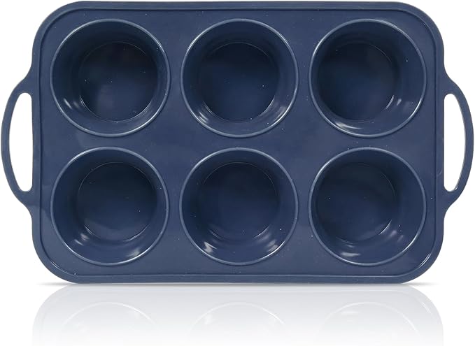 Amazon.com: Vnray Jumbo Silicone Muffin Pan with Metal Frame, Non Stick ...