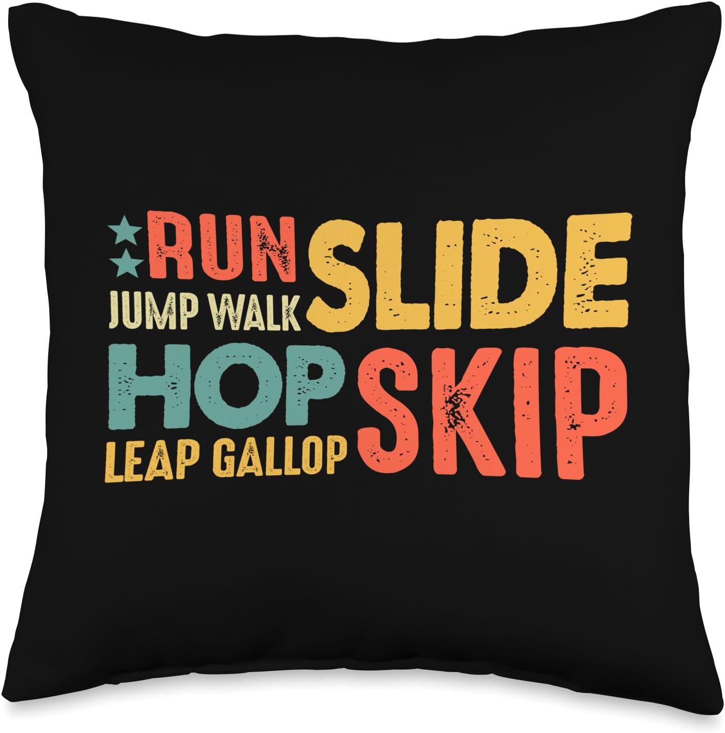 Amazon.com: Run Slide Jump Walk Locomotor Movements PE Tee Run Slide ...