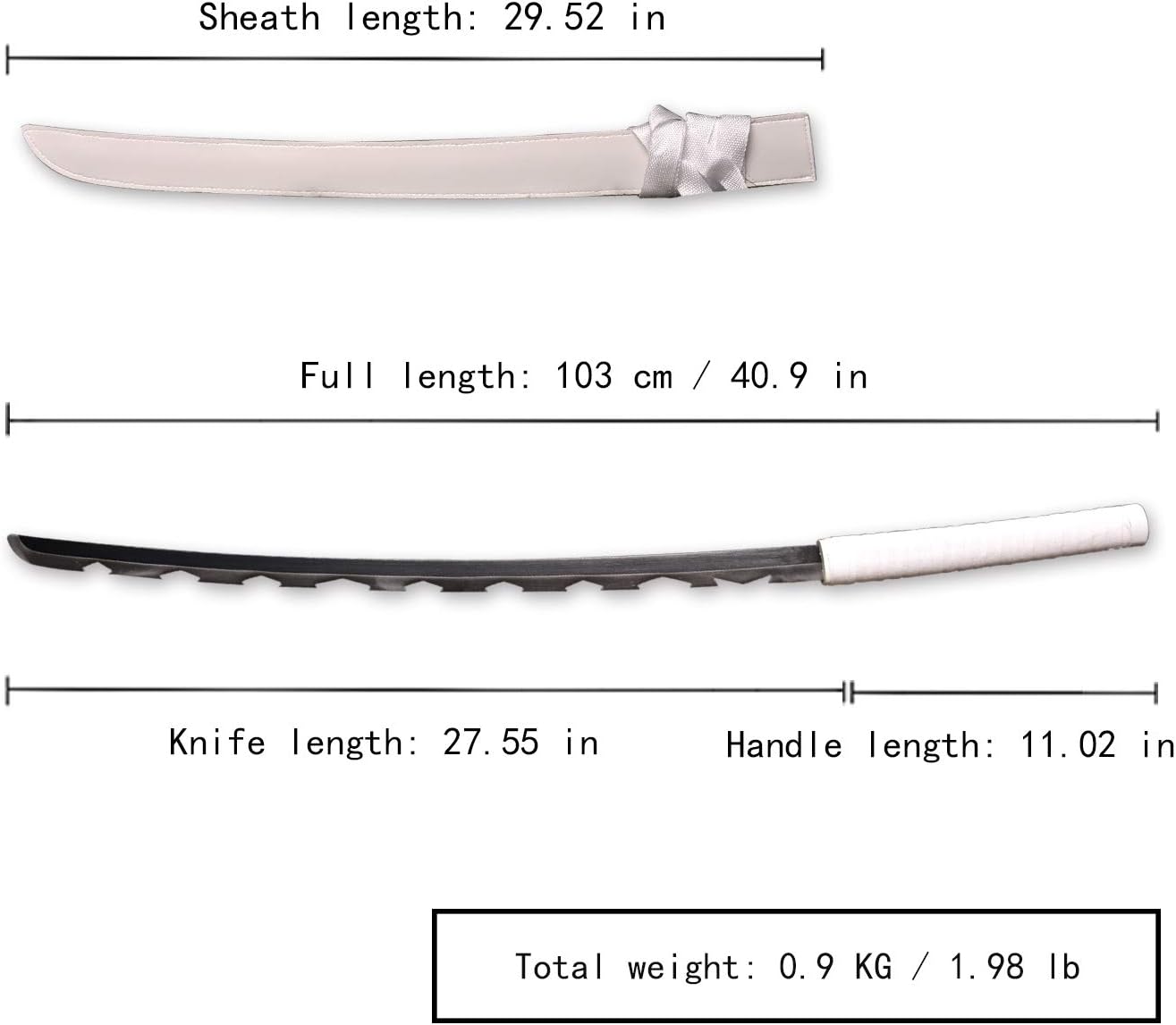 Sword fort Carbon Steel Demon Slayer Sword Real Metal,Katana Anime ...