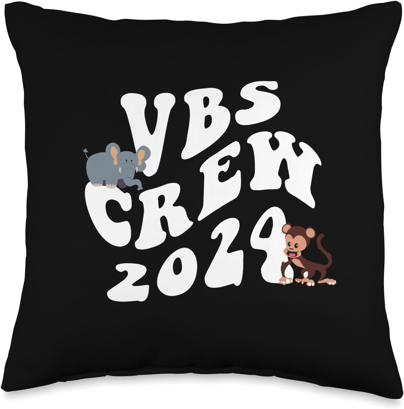 Amazon.com: Cute VBS 2024 Crew Vacation Bible School Zoo Animals Throw ...