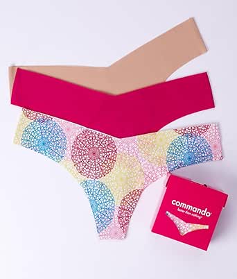 Amazon.com: Commando Low Rise Thong 3-Pack : Clothing, Shoes & Jewelry