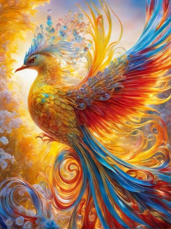 Amazon.com: DIY Bird Diamond Painting Kits for Adults, Phoenix 5D ...