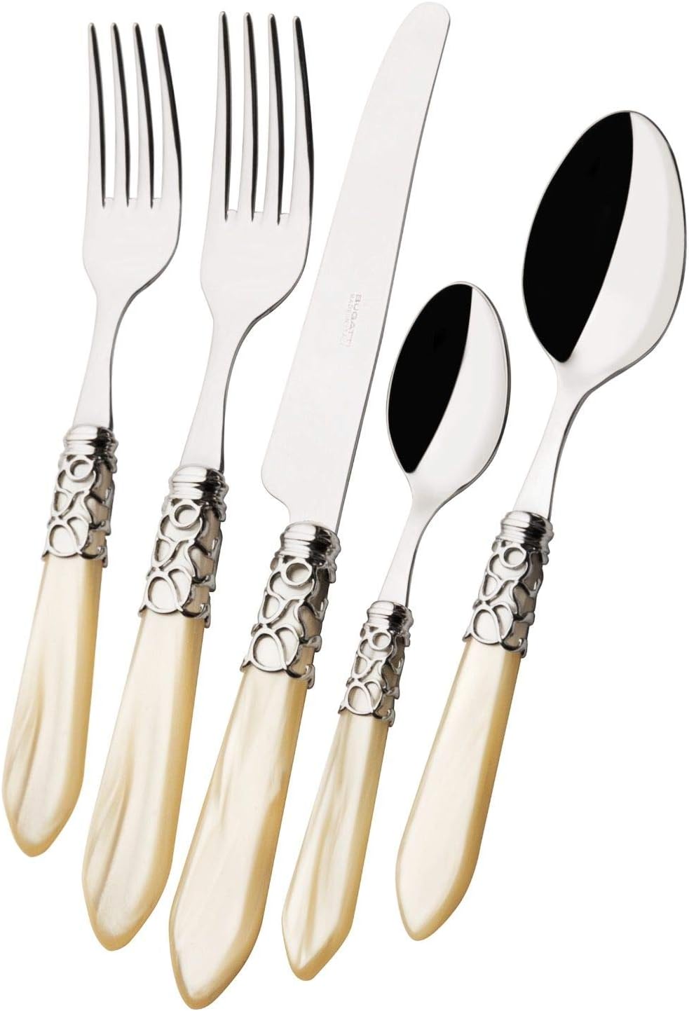 Amazon.com | Bugatti Italy Melodia Brilliant 5 Piece Place Setting ...