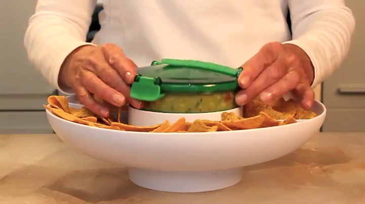 Watch Casabella Guac-Lock Container with Tray, Green/White on Amazon Live