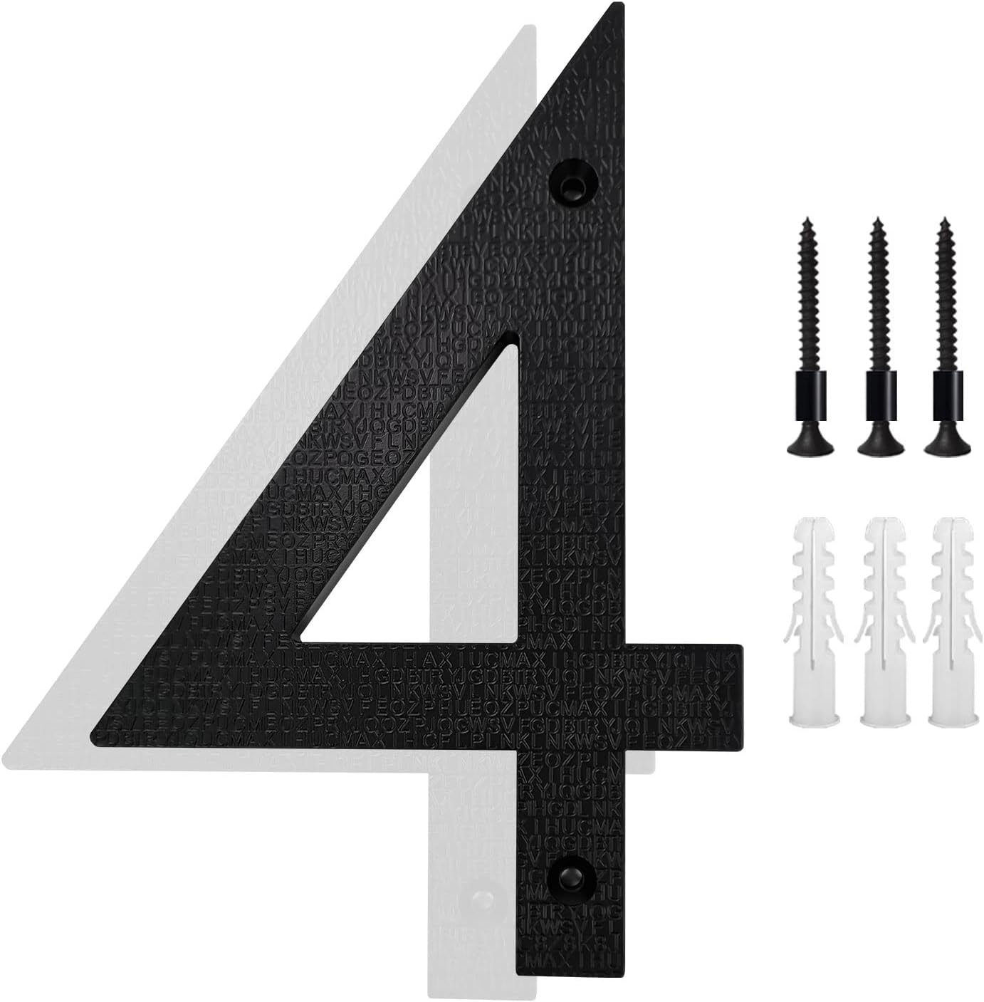 Amazon.com: 8’’ Modern Floating House Numbers for Outside, Large Black ...