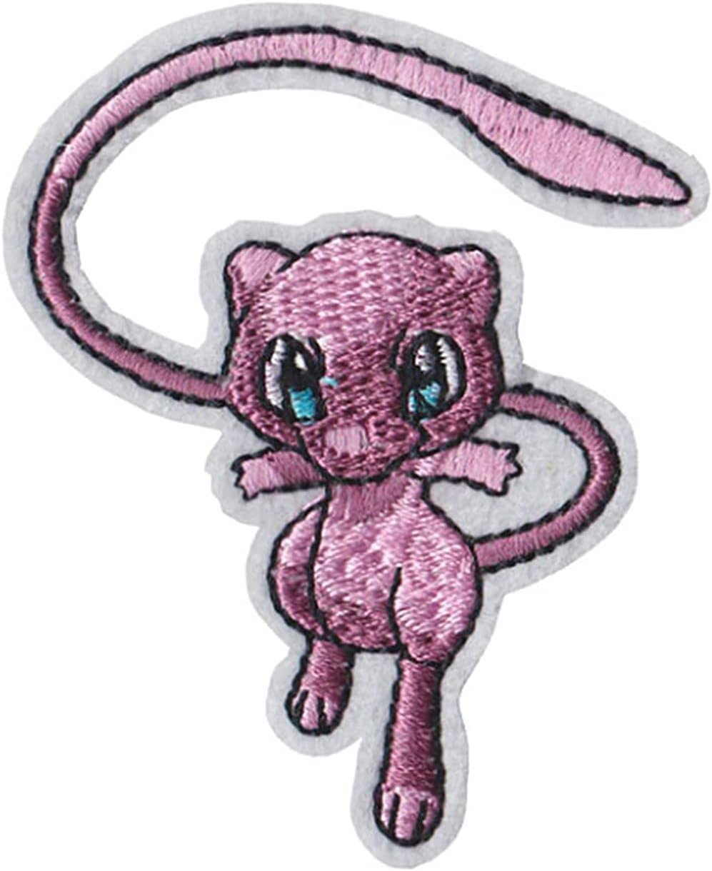 Amazon.com: Mew Character Embroidered 3" Tall Iron on Patch : Clothing ...