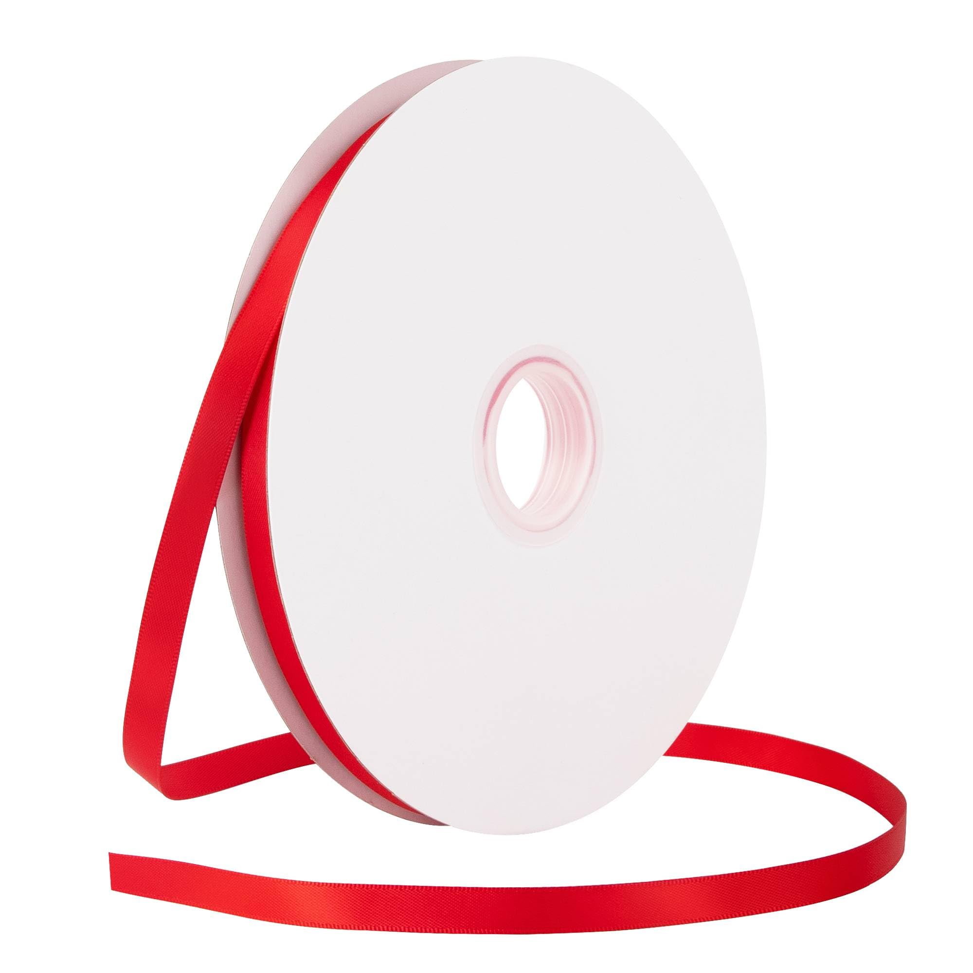 Amazon.com: Leyice 1/2 Inch Red Ribbon 100 Yards Double Faced Solid ...