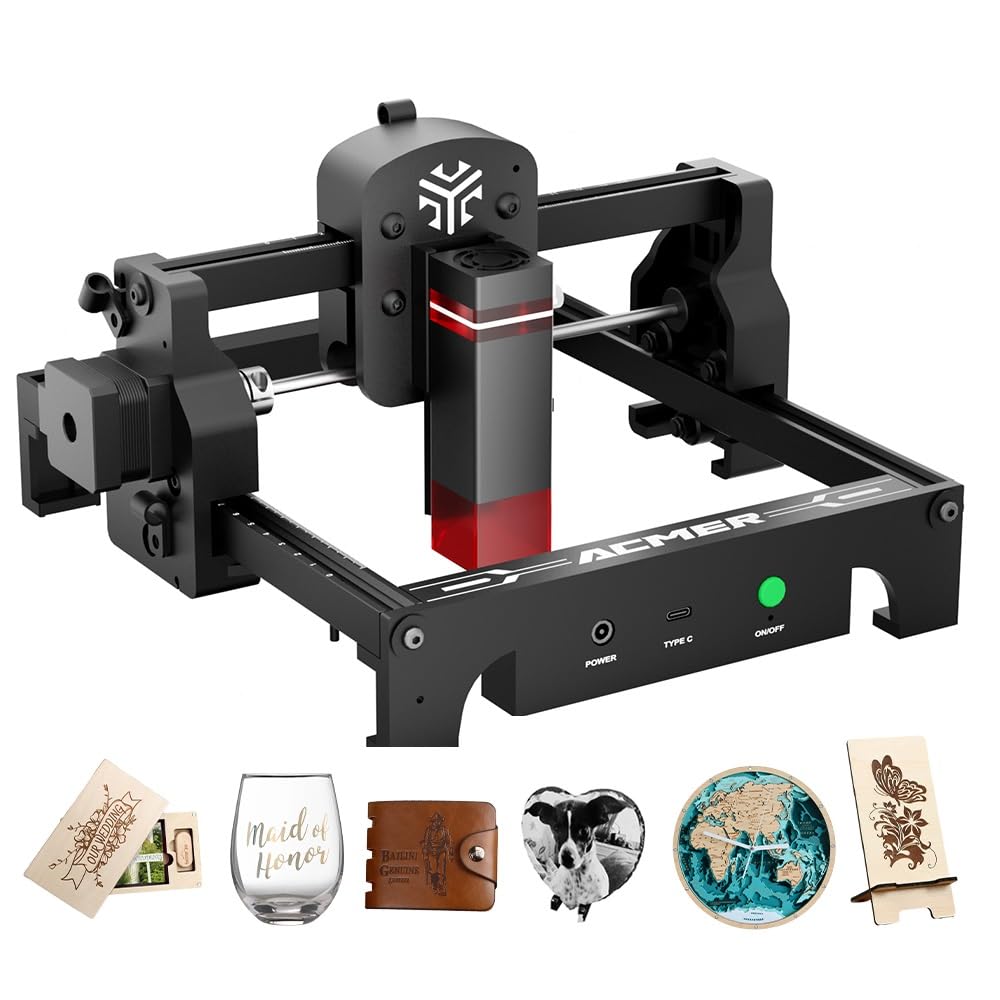 ACMER S1 Mini Laser Graviermaschine 2,5W, Desktop Lasergravur Maschine ...