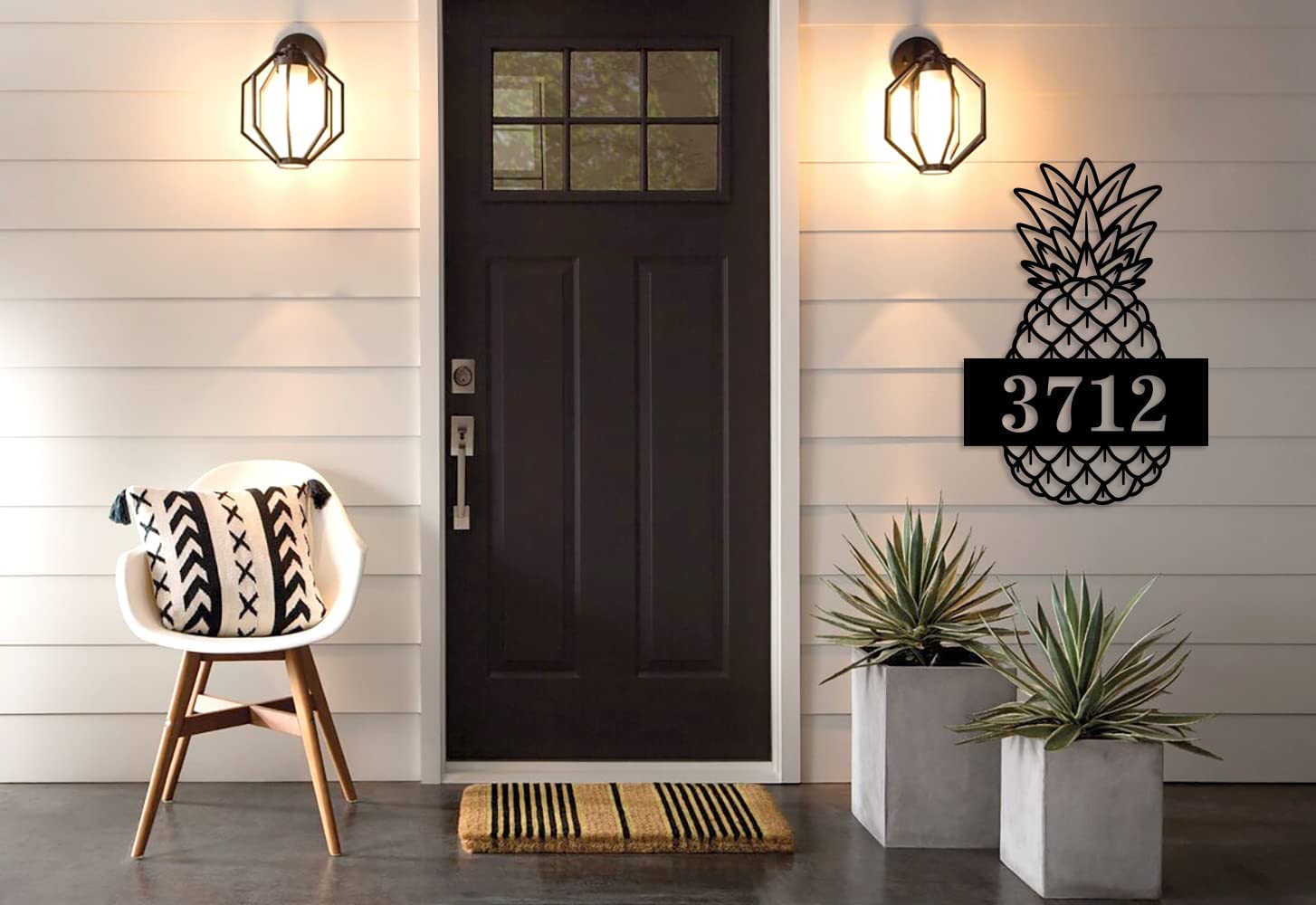 Custom House Address Numbers Metal Sign Custom Home Street Number Gate ...