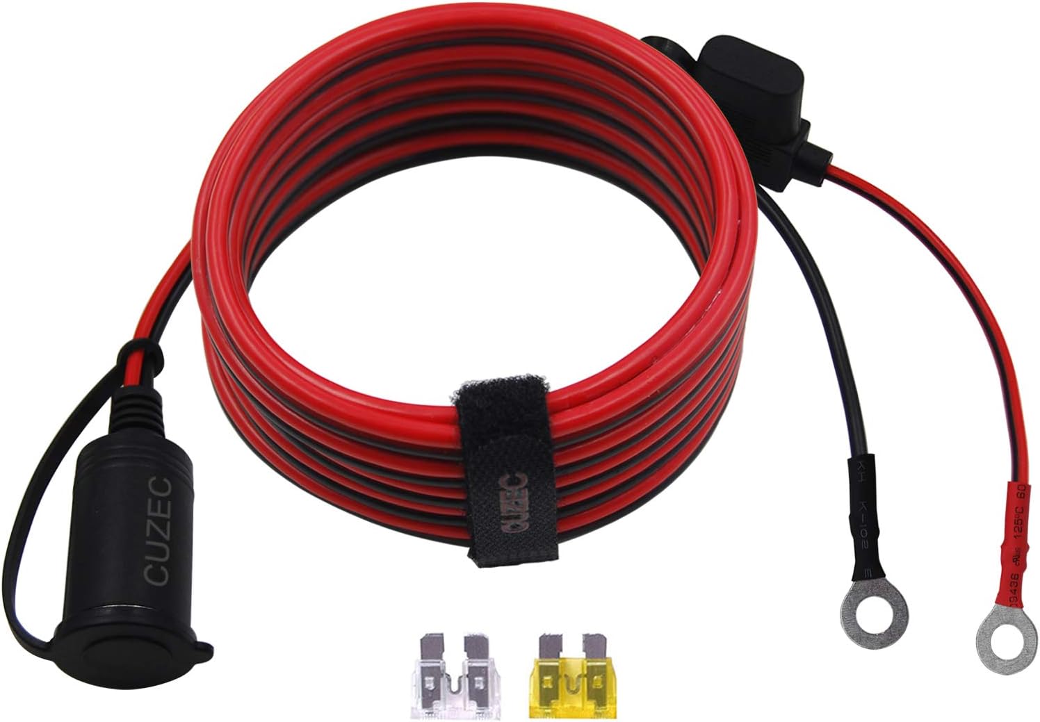 Amazon.com: CUZEC 14AWG 14ft / 4.27m Adapter Plug Socket with Eyelet ...