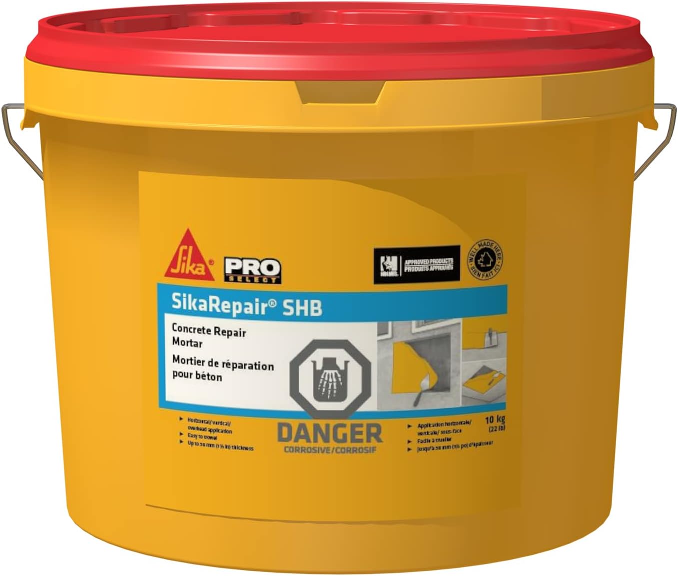 SIKA - Cement patching mortar - Sika Repair SHB - Concrete grey - Early ...