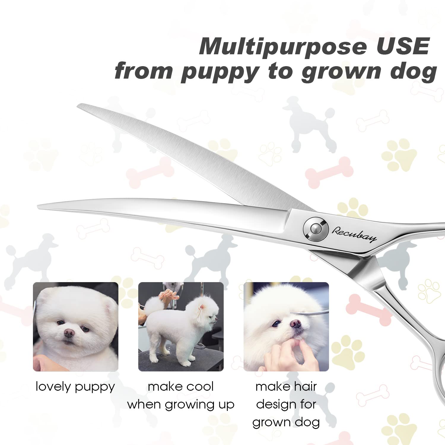 Thinning Chunker Shears Recubay Pet Grooming Scissors - Chunker Shears ...