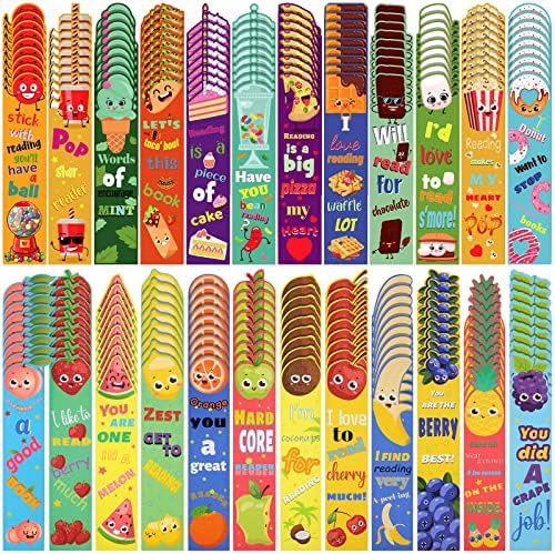 Amazon.com: Geyee 216 Pcs Fruit Scented Bookmarks Scratch and Sniff ...