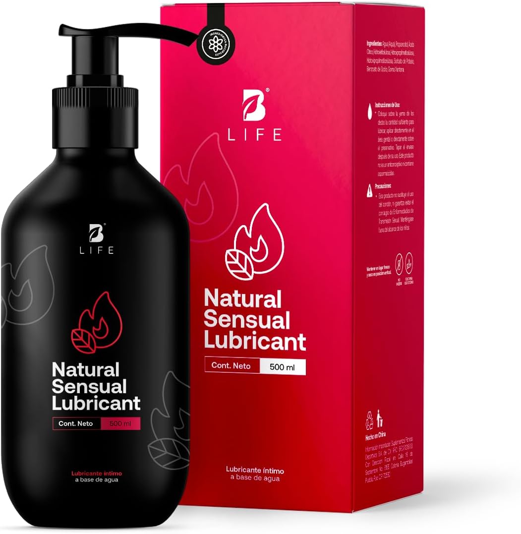 Lubricante Íntimo Base Agua de 500 ml, Gel Erótico para Hombres y ...