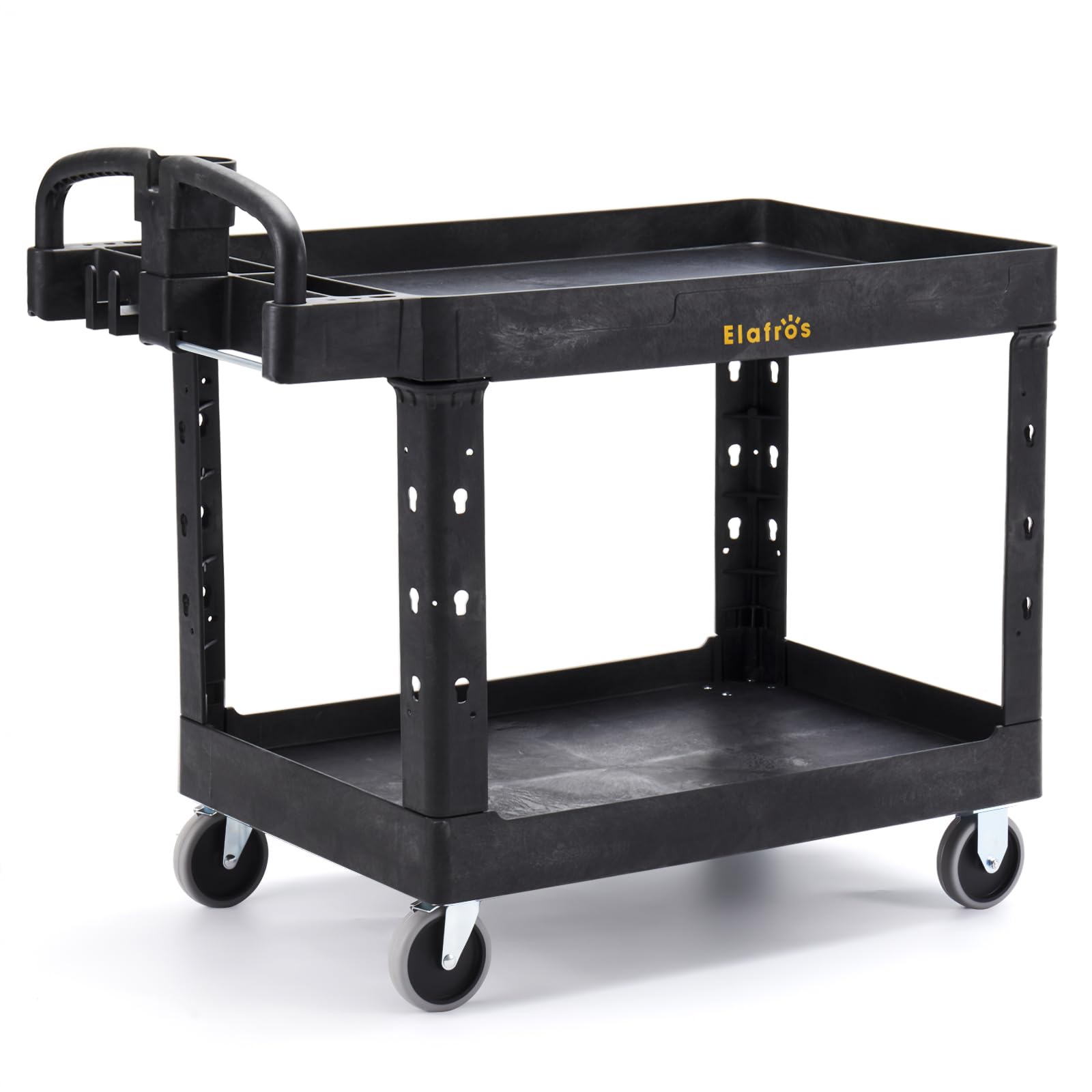 Snapklik.com : ELAFROS Extra Large Heavy Duty Plastic Utility Work Cart ...