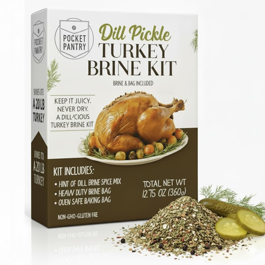 Amazon.com : Dill Pickle Turkey Brine Kit – 12.75oz Brine Mix with ...