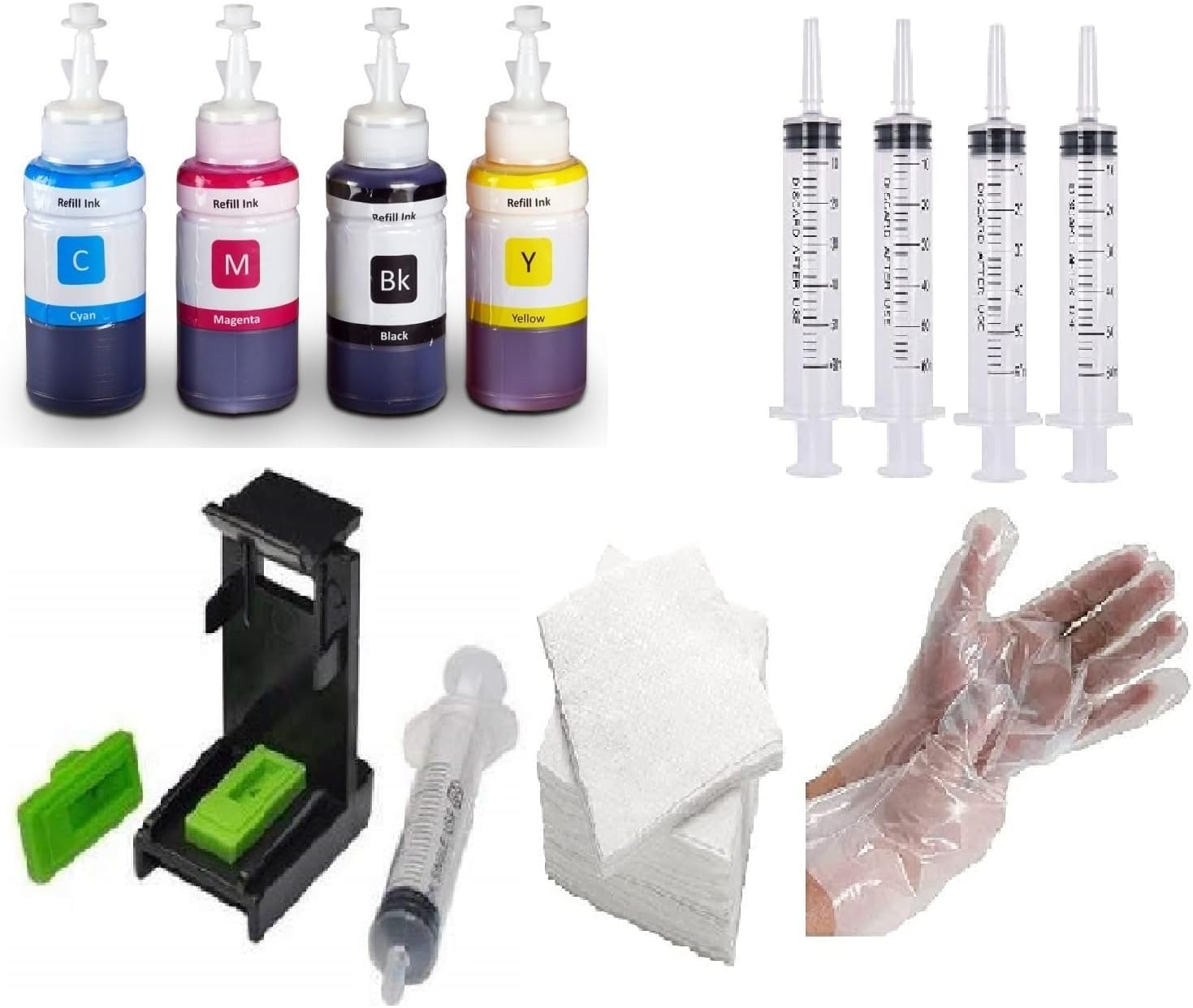 Inkstore 680 Ink Cartridge Refill Ink KIT for Deskjet Ink Advantage ...