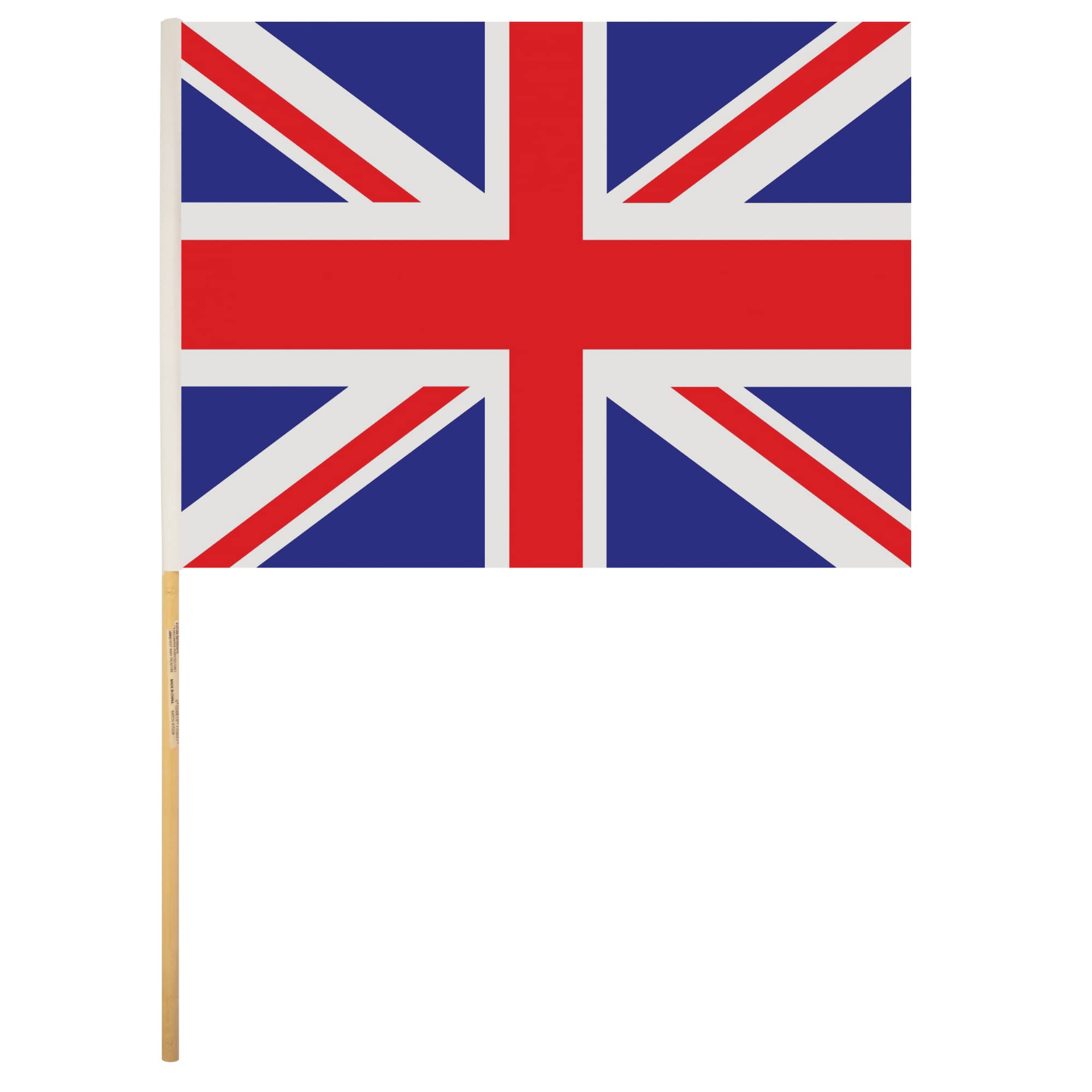 12 Pcs Large Union Jack Stick Flags, Handheld Waving Flag, King Charles ...