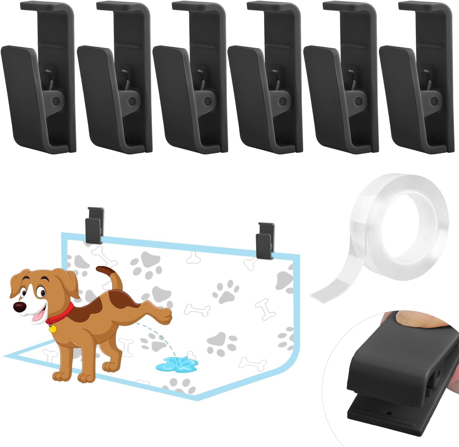 Amazon.com: 6 Pcs Potty Training Dog Pee Pad Holder for Leg-Lifting ...