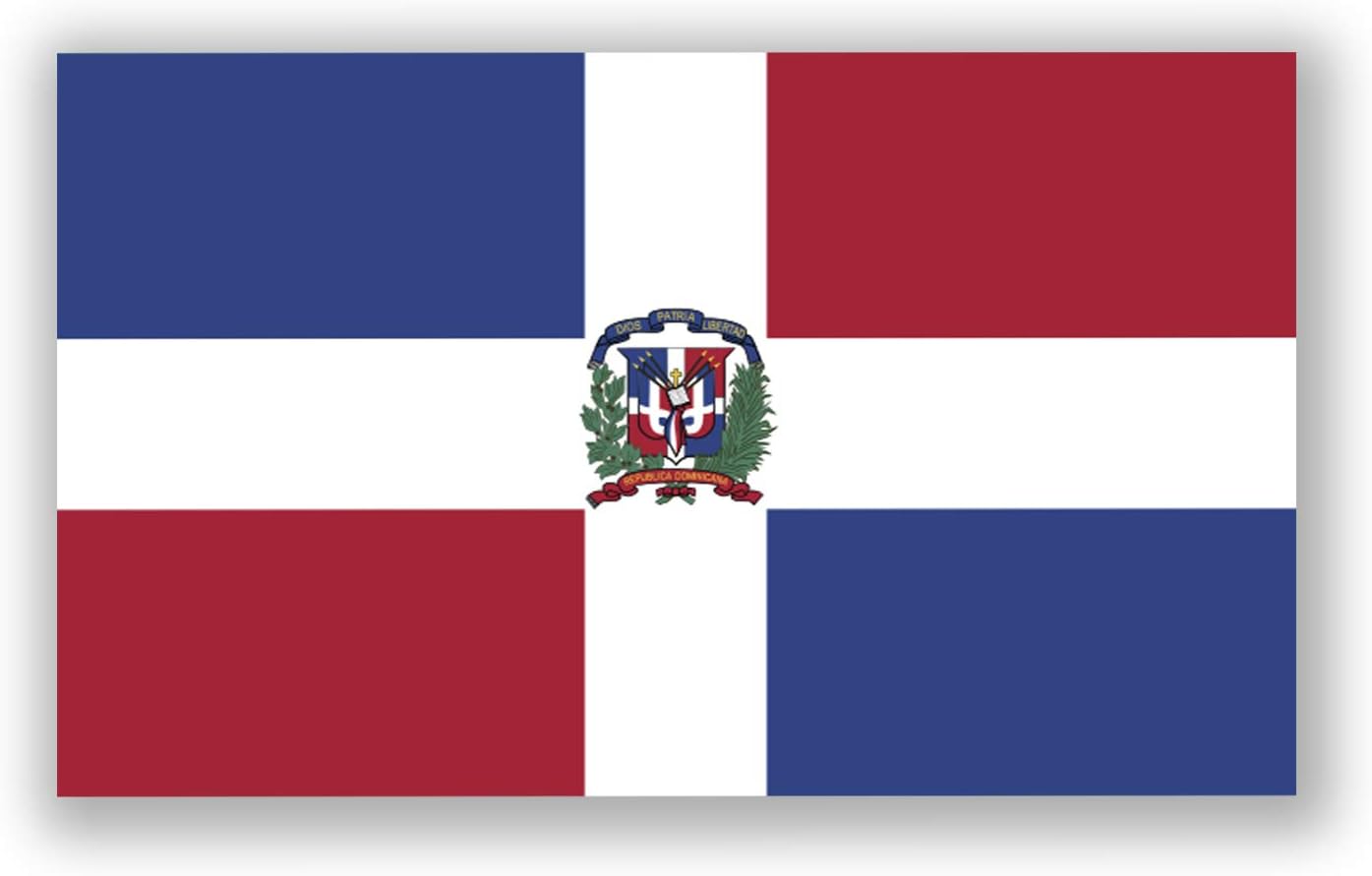 Amazon.com: QQSD Dominican Flag Sticker Decal in Multiple Sizes, 3 Pack ...