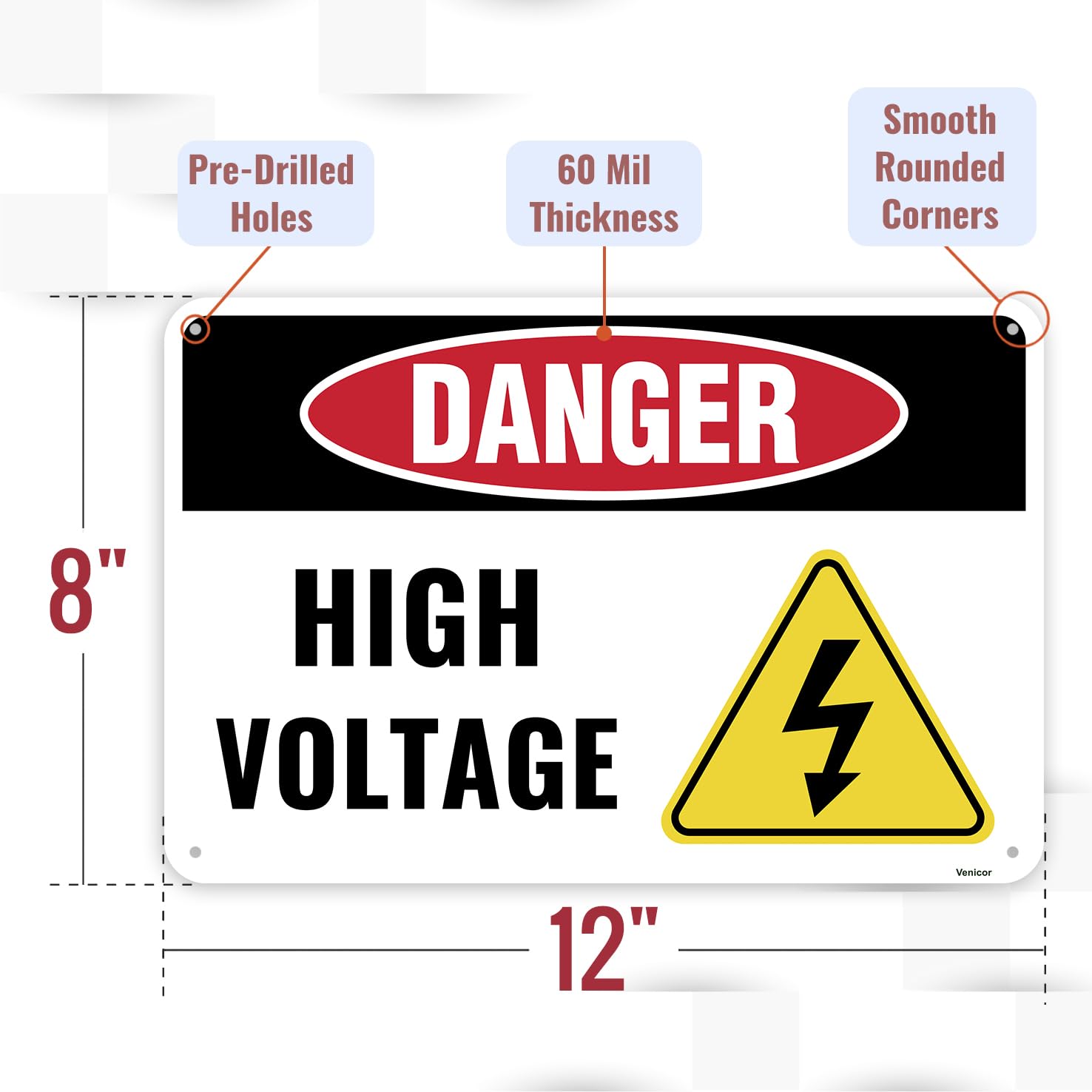 Danger High Voltage Signs